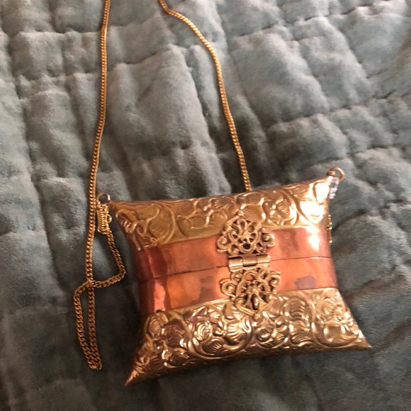 Vintage | Bags | Vintage Brass And Copper Handbag | Poshmark